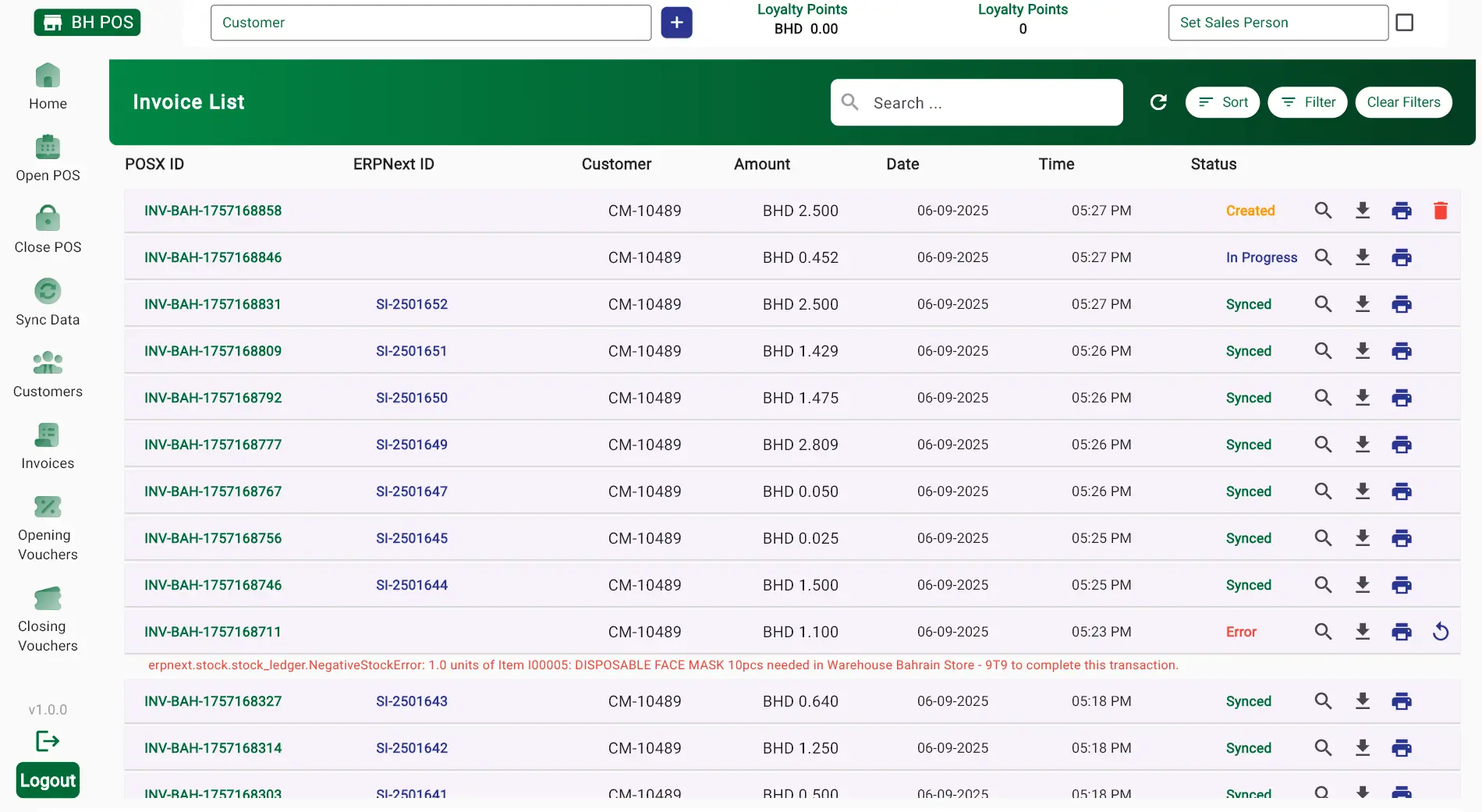 Offline point of sales built on Flutter for ERPNext.